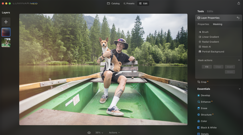 Creating A Layer Mask Luminar Neo