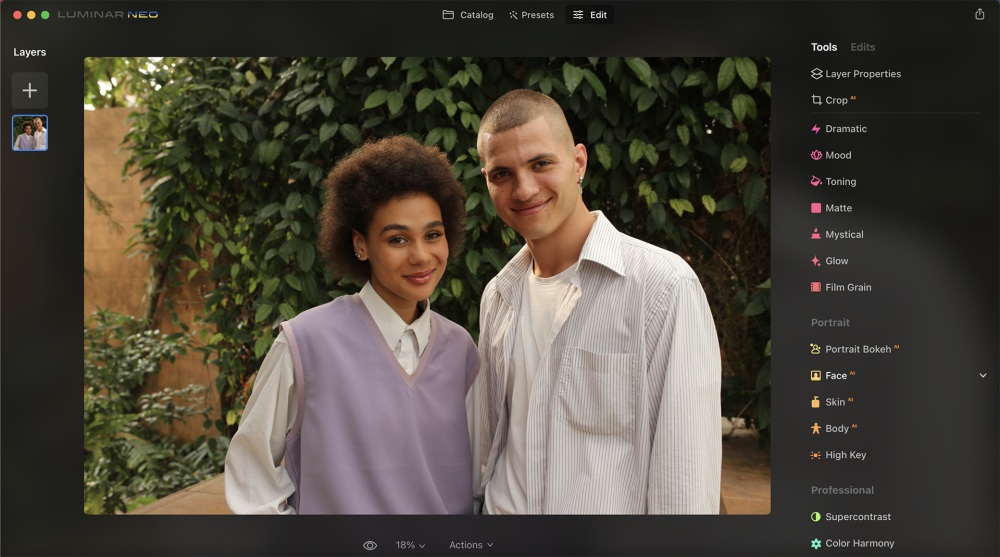 Working With The Portrait Tools Skylum User Guide