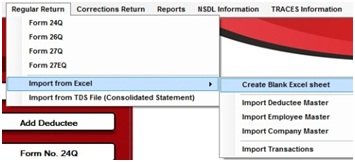 Import from Excel Workbook for Salary Details - TDSMAN Ver. 14.1 - User ...