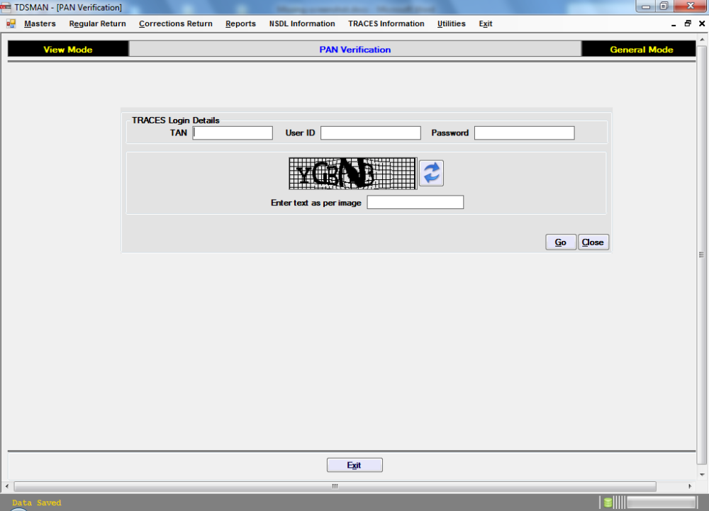 PAN Verification - TDSMAN Ver. 14.1 - User Manual