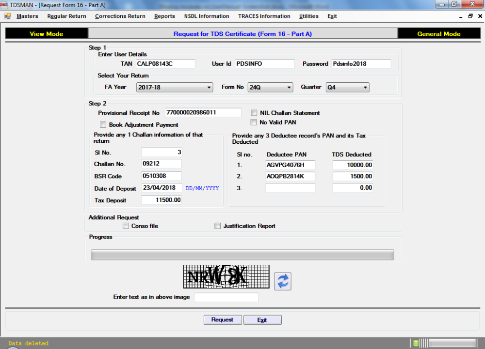 Request For Form 16 Part A TDSMAN Ver 13 1 User Manual request-for-form-16-part-a-tdsman-ver-13-1-user-manual