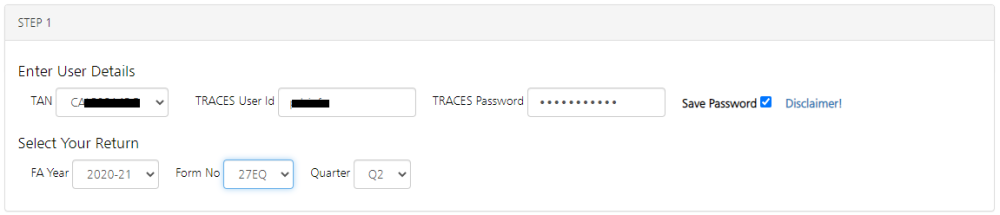Request For Tds Conso File Online Tdsman Online Ver 1 1 User Manual
