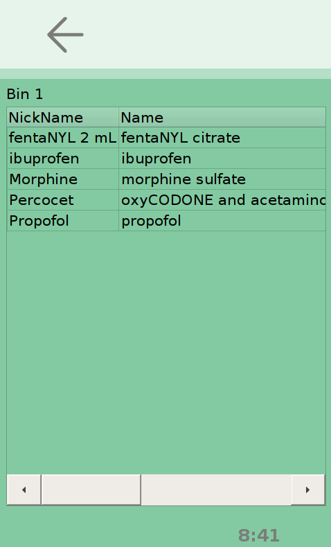 Unlocking Bins that are Stocked with Medications - CAREDirect medserve - 1