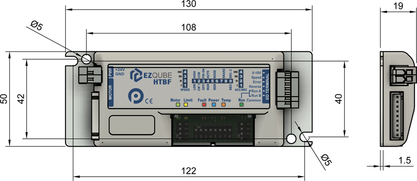 Mounting Dimensions - EZ-Qube Reference Manual - 3.0