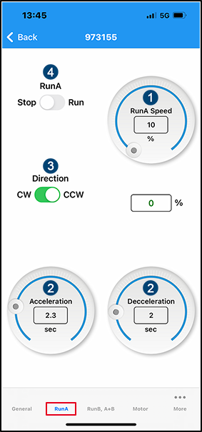 Speed Settings - EZ-Qube Reference Manual - 4.0