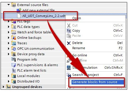 Installing UDTs into Programming Environment - ConveyLinx ERSC Complete ...