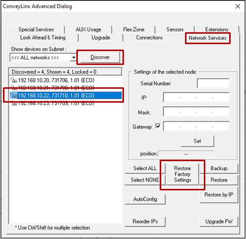 Reset to Factory Default Settings - ConveyLinx-ECO Complete Guide - 2.0