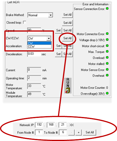 Rotation Direction - ConveyLinx-ECO Complete Guide - 2.0
