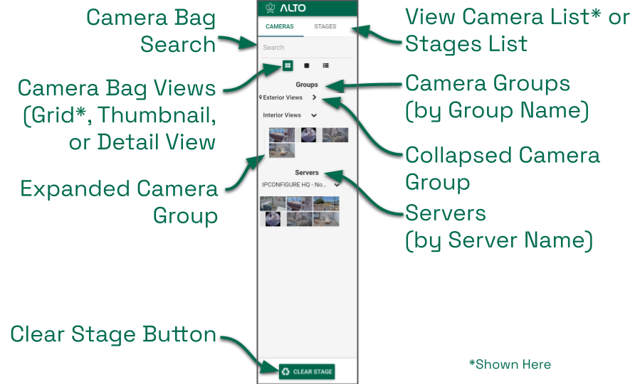 Camera Bag Basics - Orchid Alto VMS User Guide - 22.6