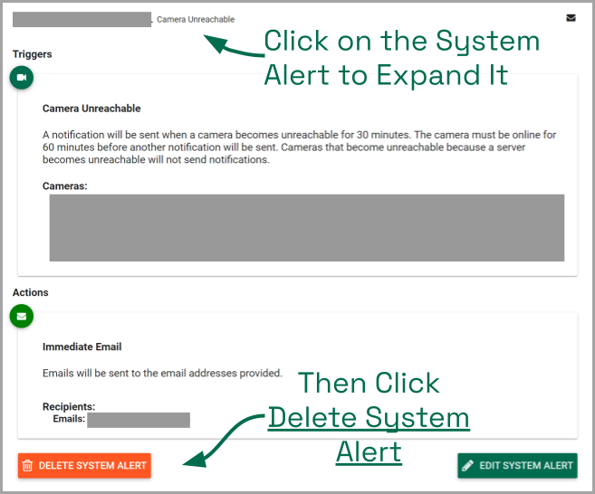 Editing or Deleting a System Alert - Orchid Alto VMS Administrator ...