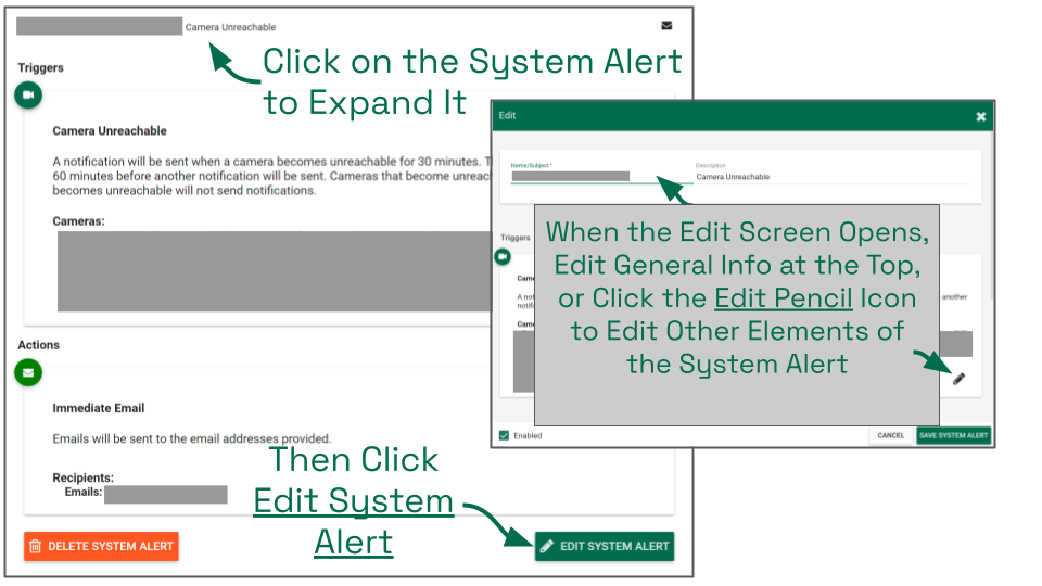 Editing or Deleting a System Alert - Orchid Alto VMS Administrator ...
