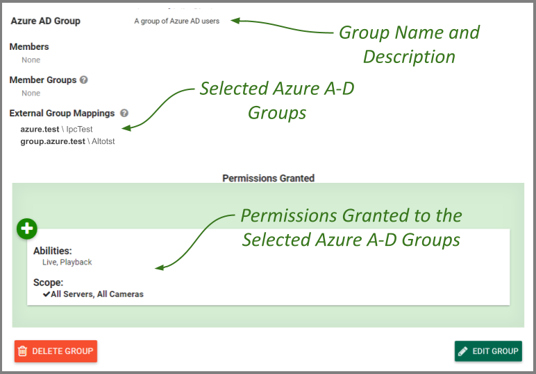 Add a Permission Group for Azure Active Directory - Orchid Alto VMS Administrator Guide - 21.6