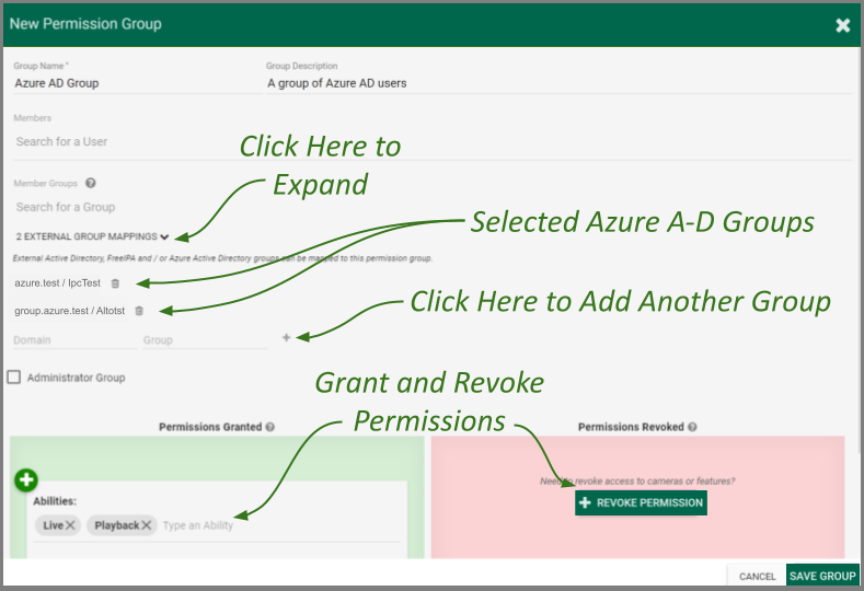 Add a Permission Group for Azure Active Directory - Orchid Alto VMS ...