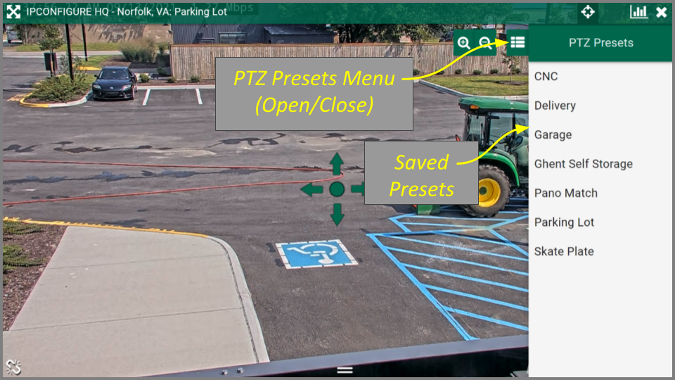 Controlling a PTZ Player - Orchid Alto VMS User Guide - 21.6