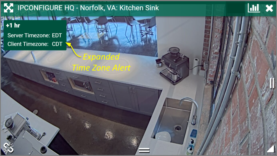 Time Zone Alert - Orchid Alto VMS User Guide - 21.6