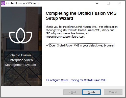 Installing Orchid Fusion VMS in Windows - Orchid Fusion VMS ...