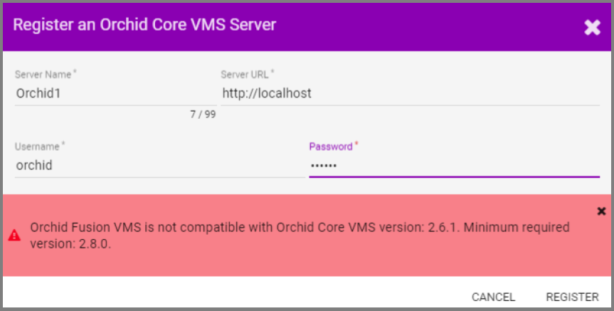 Add an Orchid Core VMS Server - Orchid Hybrid/Fusion VMS Administrator ...