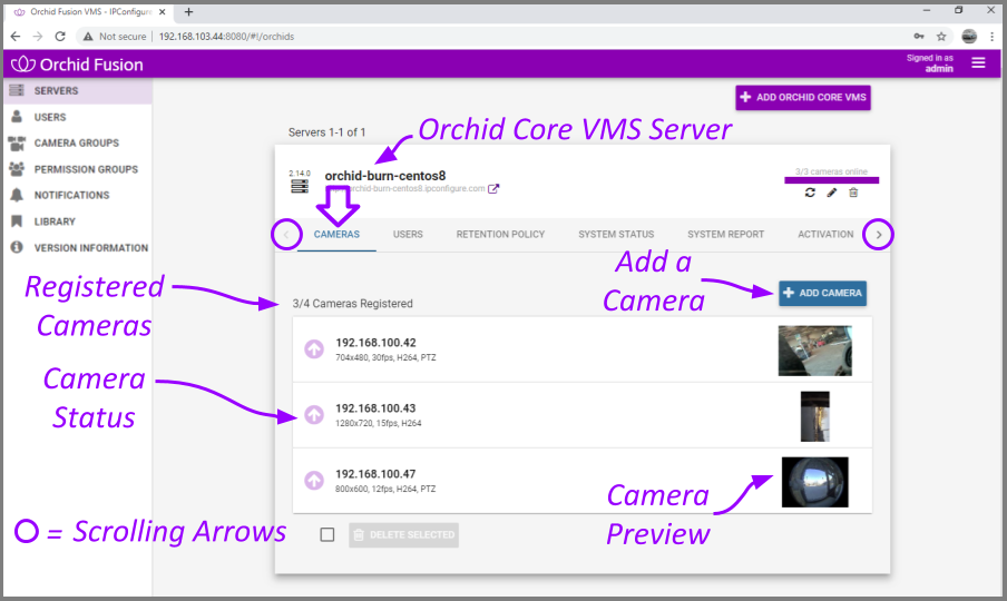 Managing Orchid Core VMS Servers - Orchid Hybrid/Fusion VMS ...