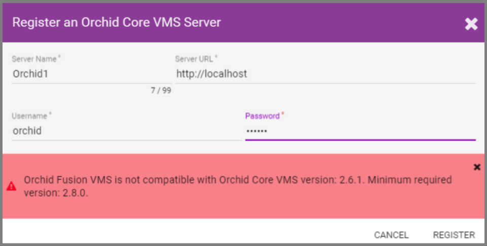 Add an Orchid Core VMS Server - Orchid Hybrid/Fusion VMS Administrator ...