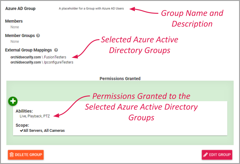 Add a Permission Group for Azure Active Directory - Orchid Hybrid/Fusion VMS Administrator Guide ...