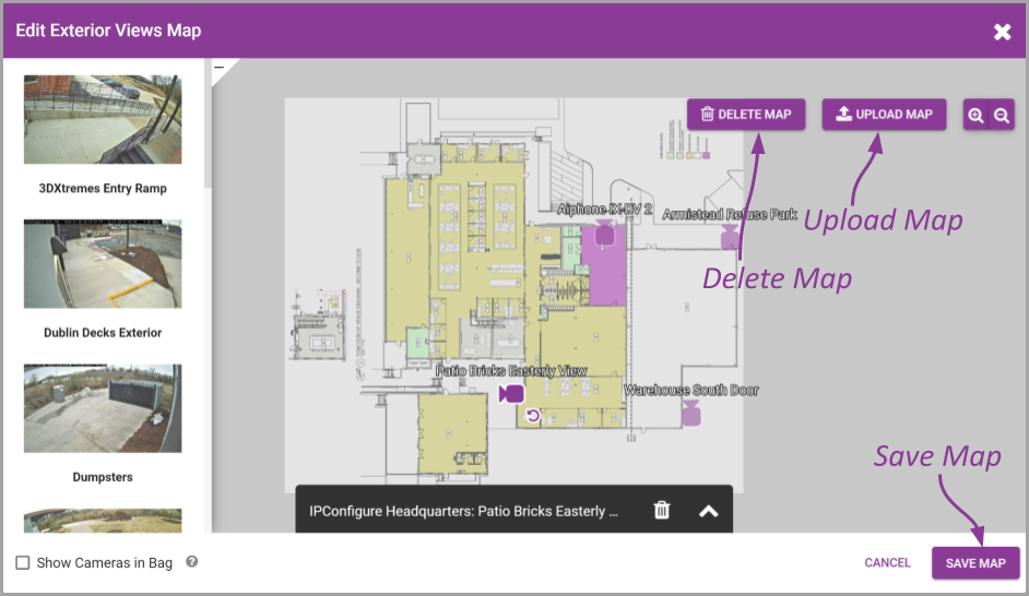 Delete a Map - Orchid Hybrid/Fusion VMS Administrator Guide - 22.3