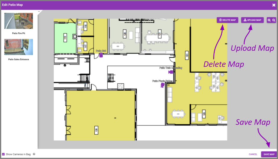 Delete a Map - Orchid Hybrid/Fusion VMS Administrator Guide - 21.9