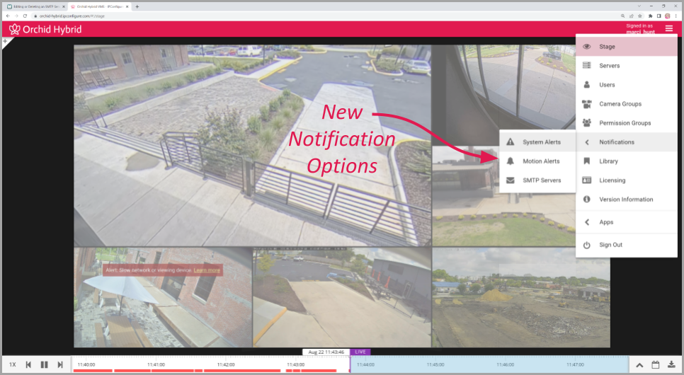 Notifications - Orchid Hybrid/Fusion VMS Administrator Guide - 22.6