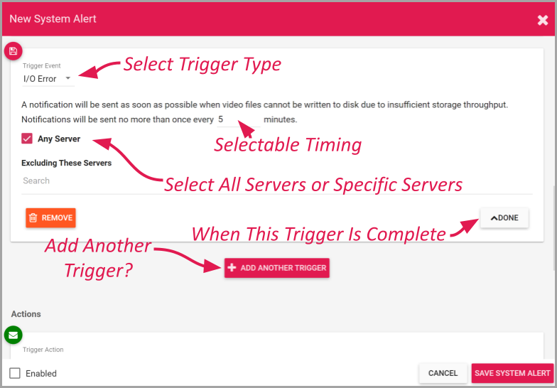 Adding System Alerts - Orchid Hybrid/Fusion VMS Administrator Guide - 22.6