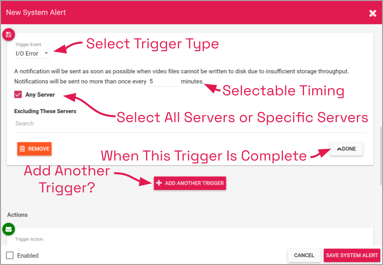 Adding System Alerts - Orchid Fusion/Hybrid VMS Administrator Guide - 22.12