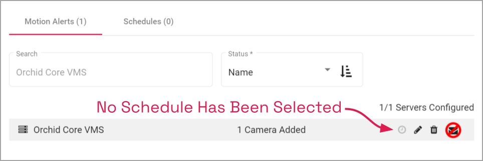 Adding Motion Alerts - Orchid Hybrid/Fusion VMS Administrator Guide - 23.6