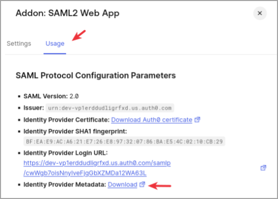 Identity Provider: Auth0 - Orchid Fusion VMS Installation Guide - 23.12