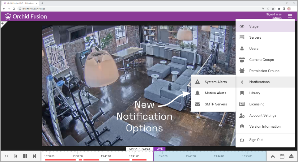 Notifications Orchid Hybrid Fusion Vms Administrator Guide 23 3