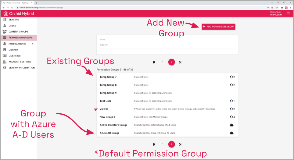 Add a Permission Group for Azure Active Directory - Orchid Hybrid ...
