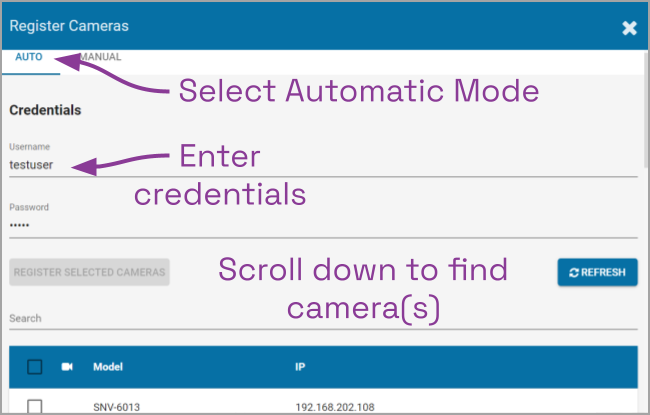 Add Cameras - Orchid Hybrid/Fusion VMS Administrator Guide - 23.6
