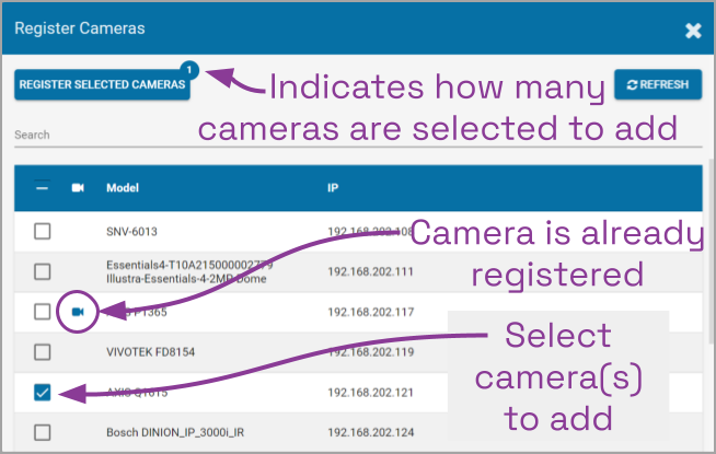 Add Cameras - Orchid Hybrid/Fusion VMS Administrator Guide - 23.6