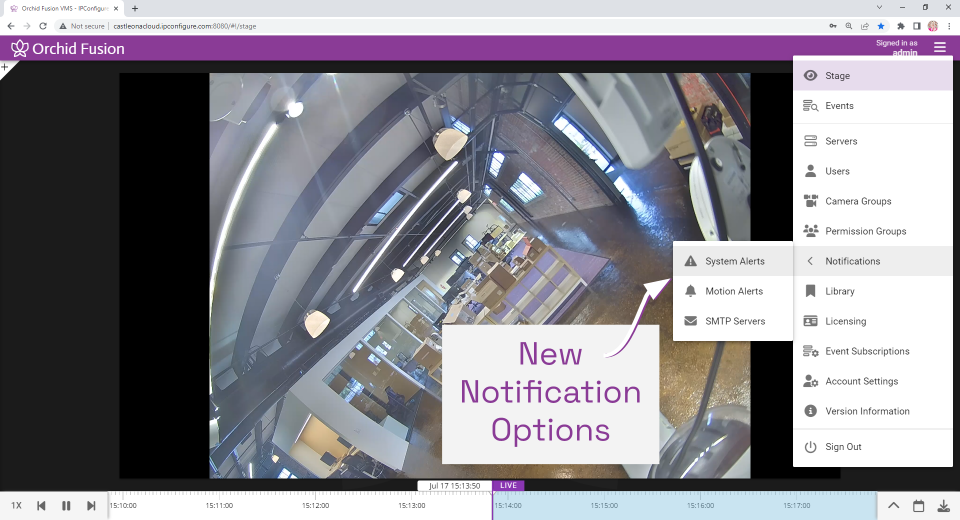 Notifications Orchid Hybrid Fusion Vms Administrator Guide 24 3