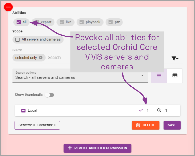 Add a Permission Group with Individual Members - Orchid Hybrid/Fusion VMS Administrator Guide - 23.6