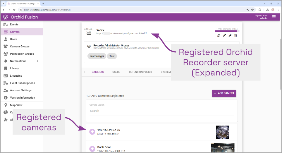 Managing Orchid Servers - Orchid Hybrid/Fusion VMS Administrator Guide ...
