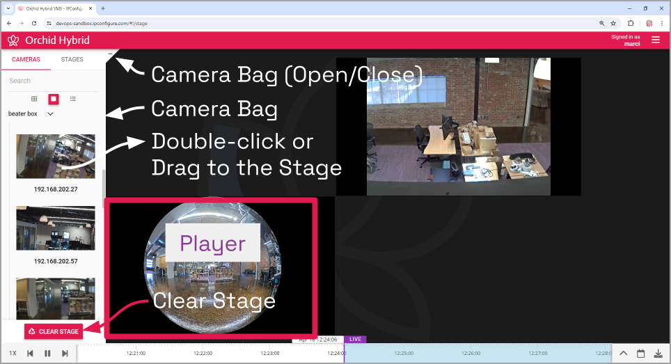 Adding/Removing Players - Orchid Hybrid/Fusion VMS User Guide - 25.3