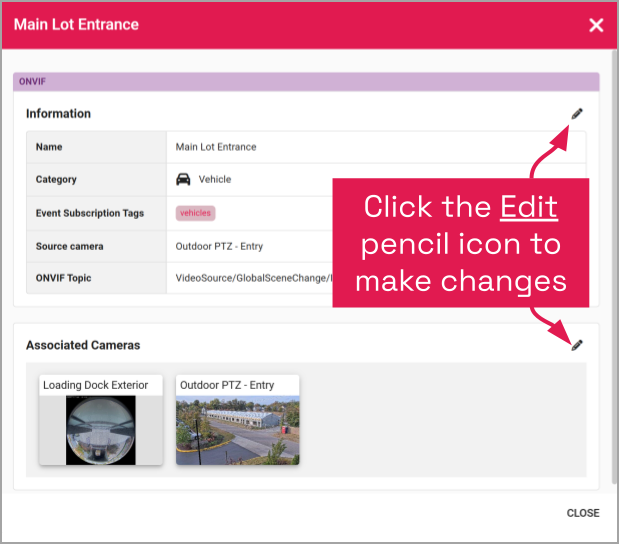 Editing and Deleting an Event Subscription - Orchid Fusion/Hybrid VMS Administrator Guide - 24.9