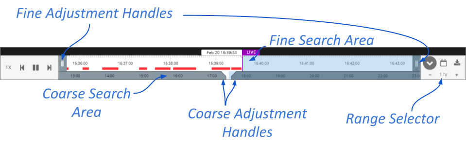 Export by Timeline Selection - Orchid Recorder User Guide - 21.3