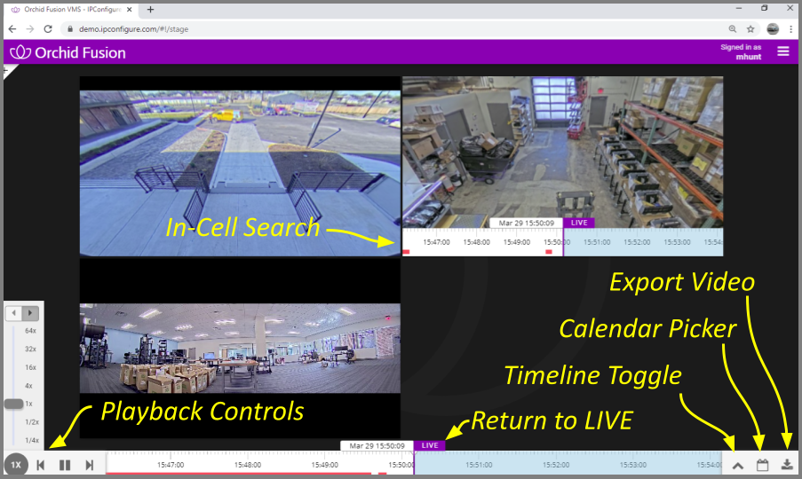 Viewing Video - Orchid Fusion/Hybrid VMS User Guide - 21.3