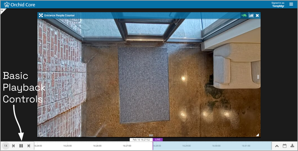 Basic Playback Controls - Orchid Recorder User Guide - 23.3