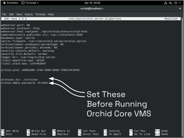 How to Edit Configuration Files in Red Hat - Orchid Recorder ...