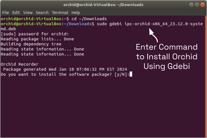 Installing Orchid Recorder on Ubuntu 16.04 to 22.04 - Orchid Recorder Installation Guide - 24.3