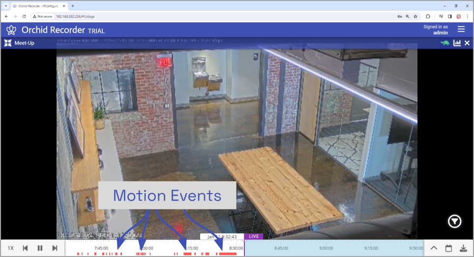 About Motion Events - Orchid Recorder User Guide - 23.12