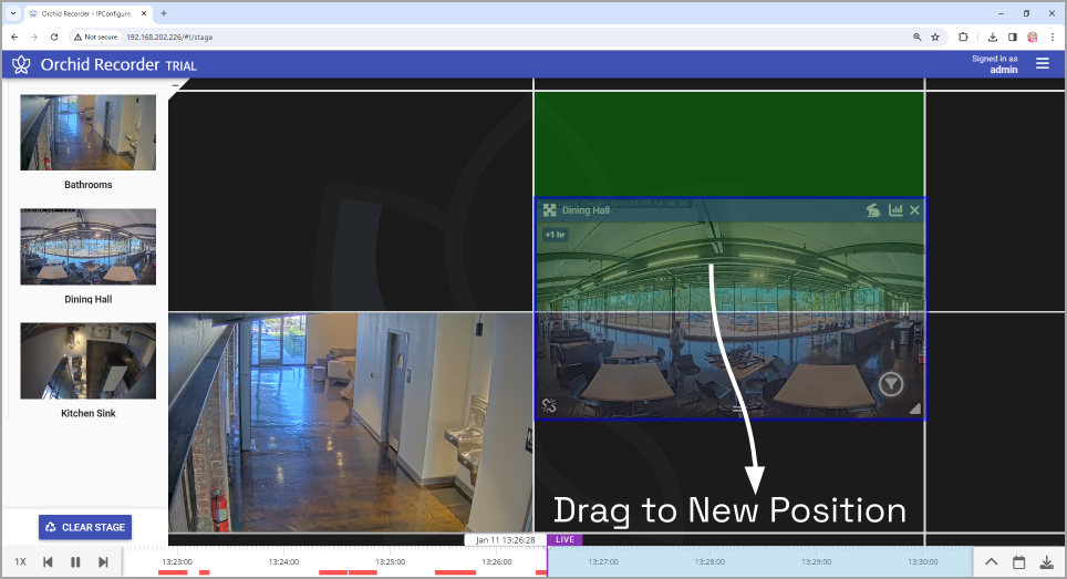 Moving/Dragging Players - Orchid Recorder User Guide - 23.12