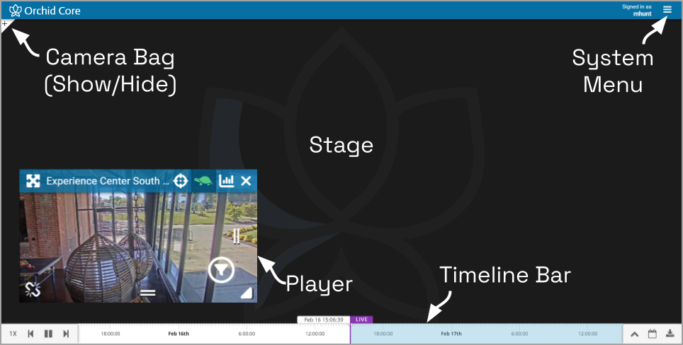 User Interface Overview - Orchid Recorder User Guide - 23.9