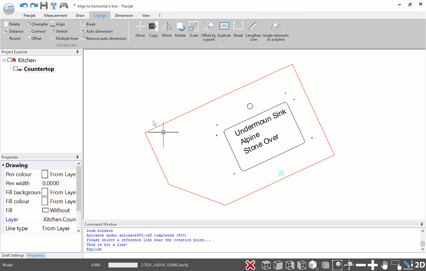 Align/Horizontal Alignment - Flexijet Stone - 1