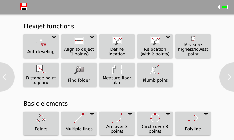 Flexijet on-screen Controls - Flexijet Stone - 1